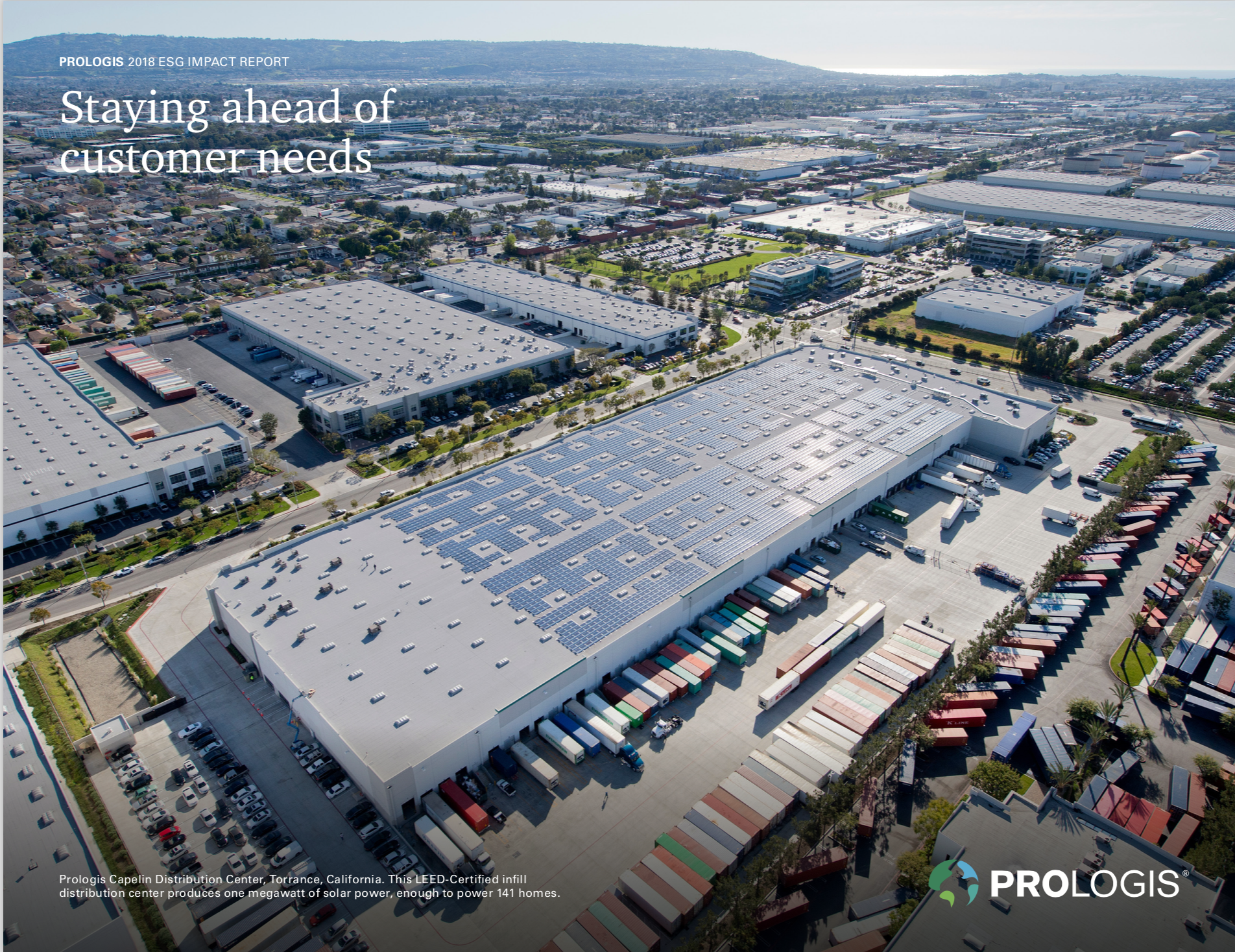 Pensar a Largo Plazo: Prologis Anuncia su Informe de Impacto ESG 2018 ...